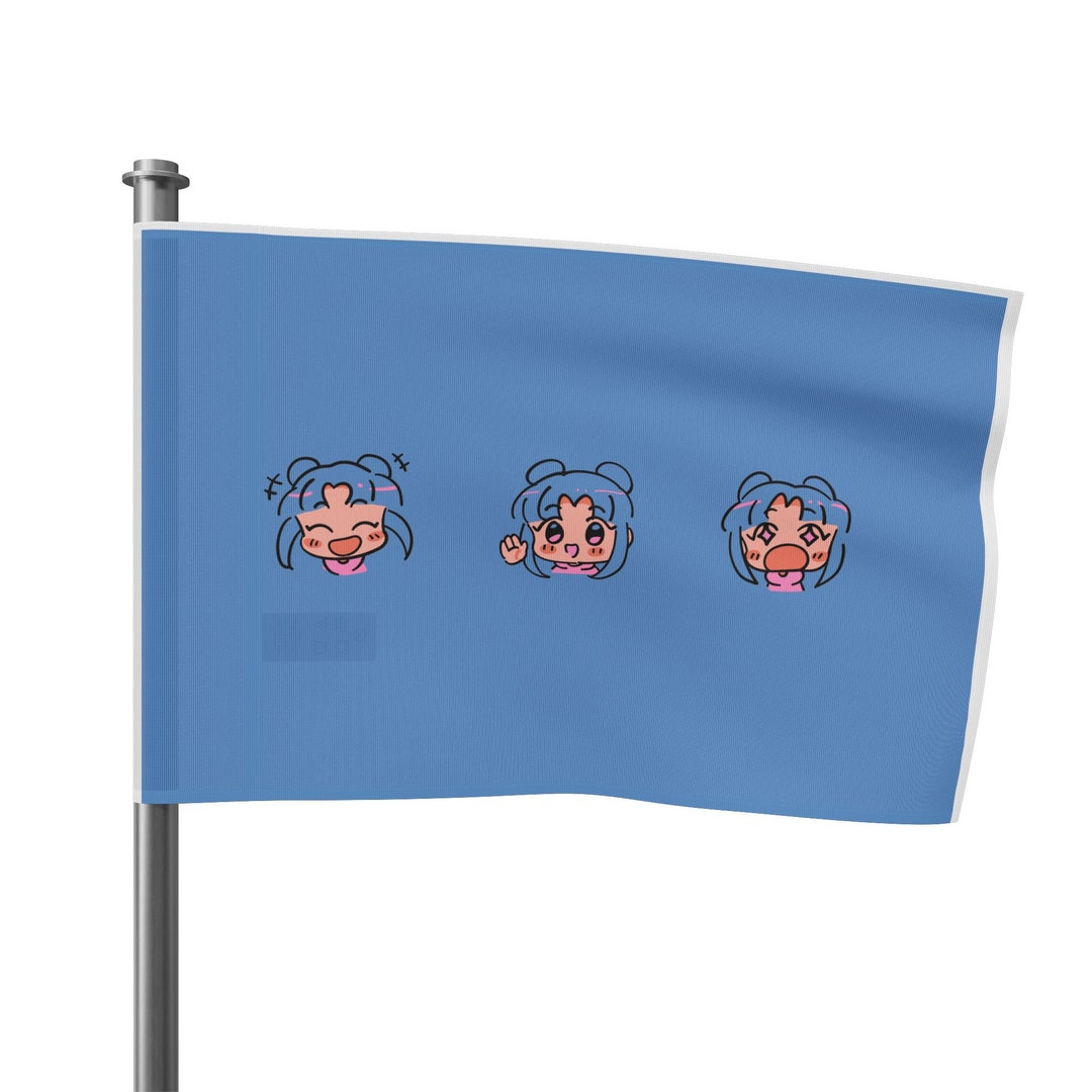 Anime Flag Girl Kawaii Emotions Happy Wow Otaku - Etsy