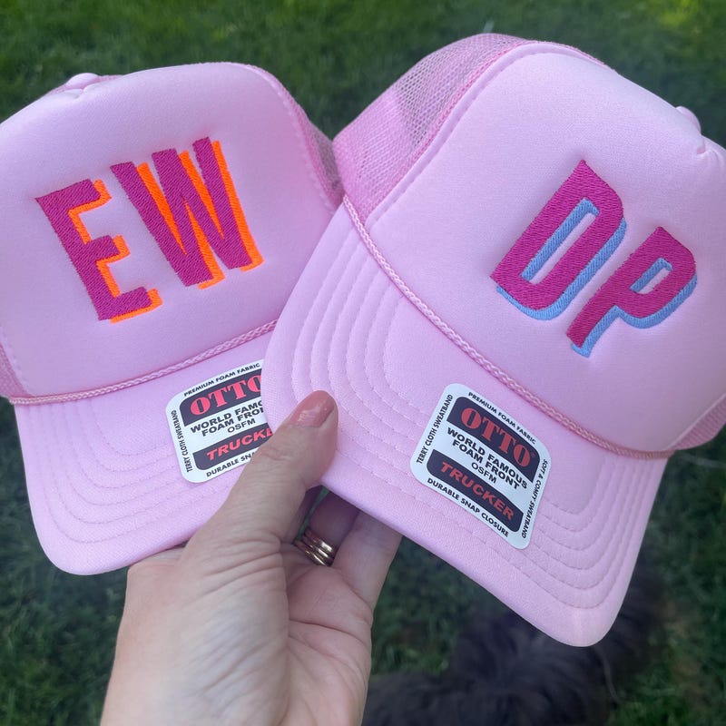 Hat With Initials - Etsy