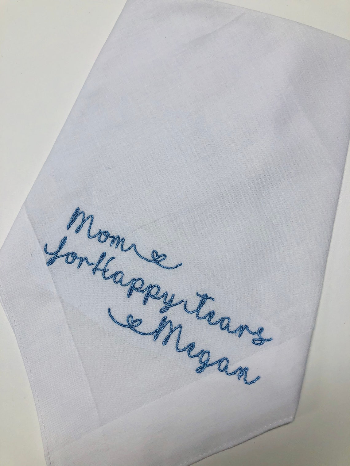 For Happy Tears Personalized/embroidered Wedding Handkerchief. - Etsy