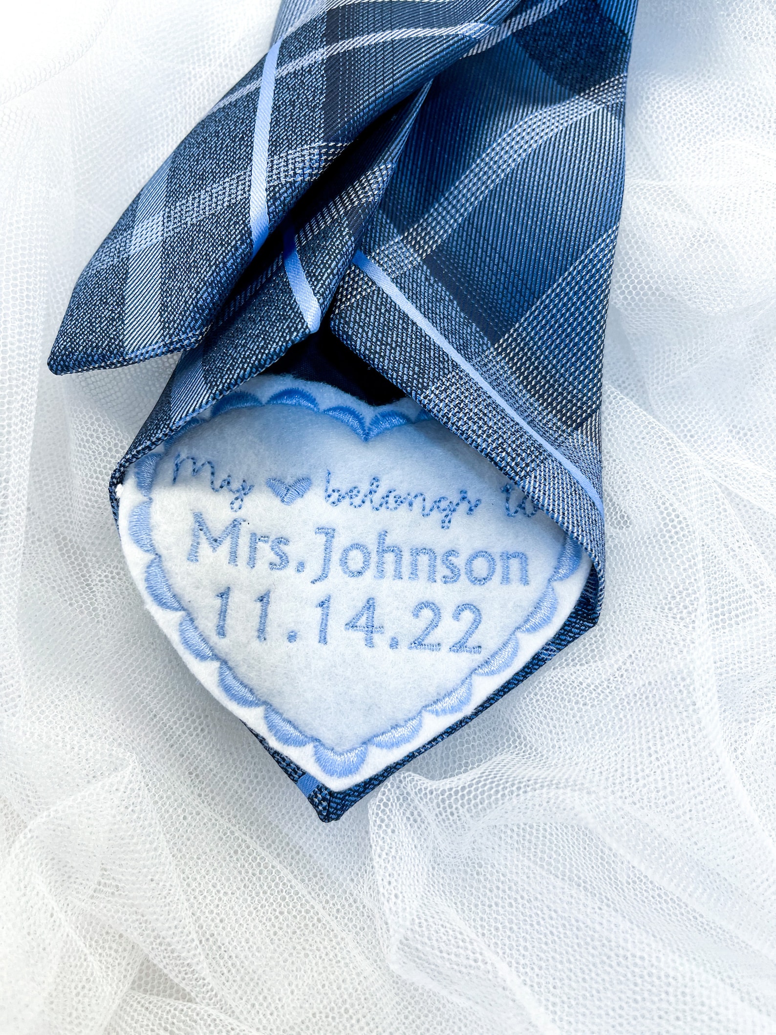 Personalized Wedding Dress Patch/ Embroidered/felt Heart/ Something ...