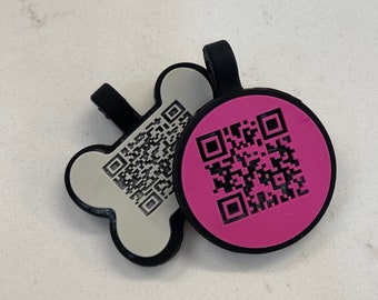 Qr Code Dog Tag - Etsy