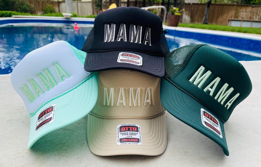 Personalized/monogrammed Mama Trucker Hat / Embroidered Mother’s Day ...