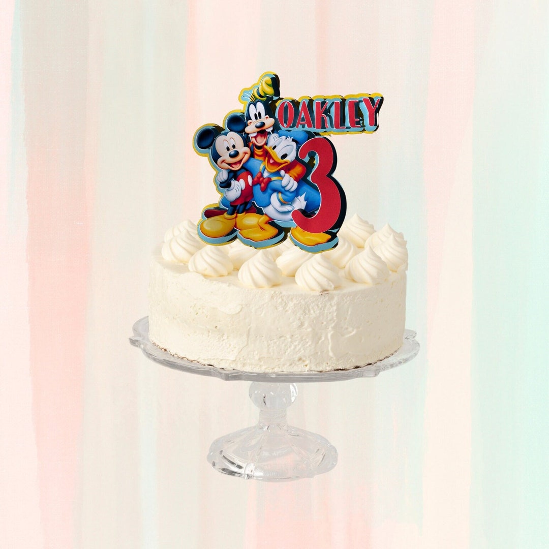 Mickey Mouse Cake Topper, Cake Topper, Birthday Party - Etsy