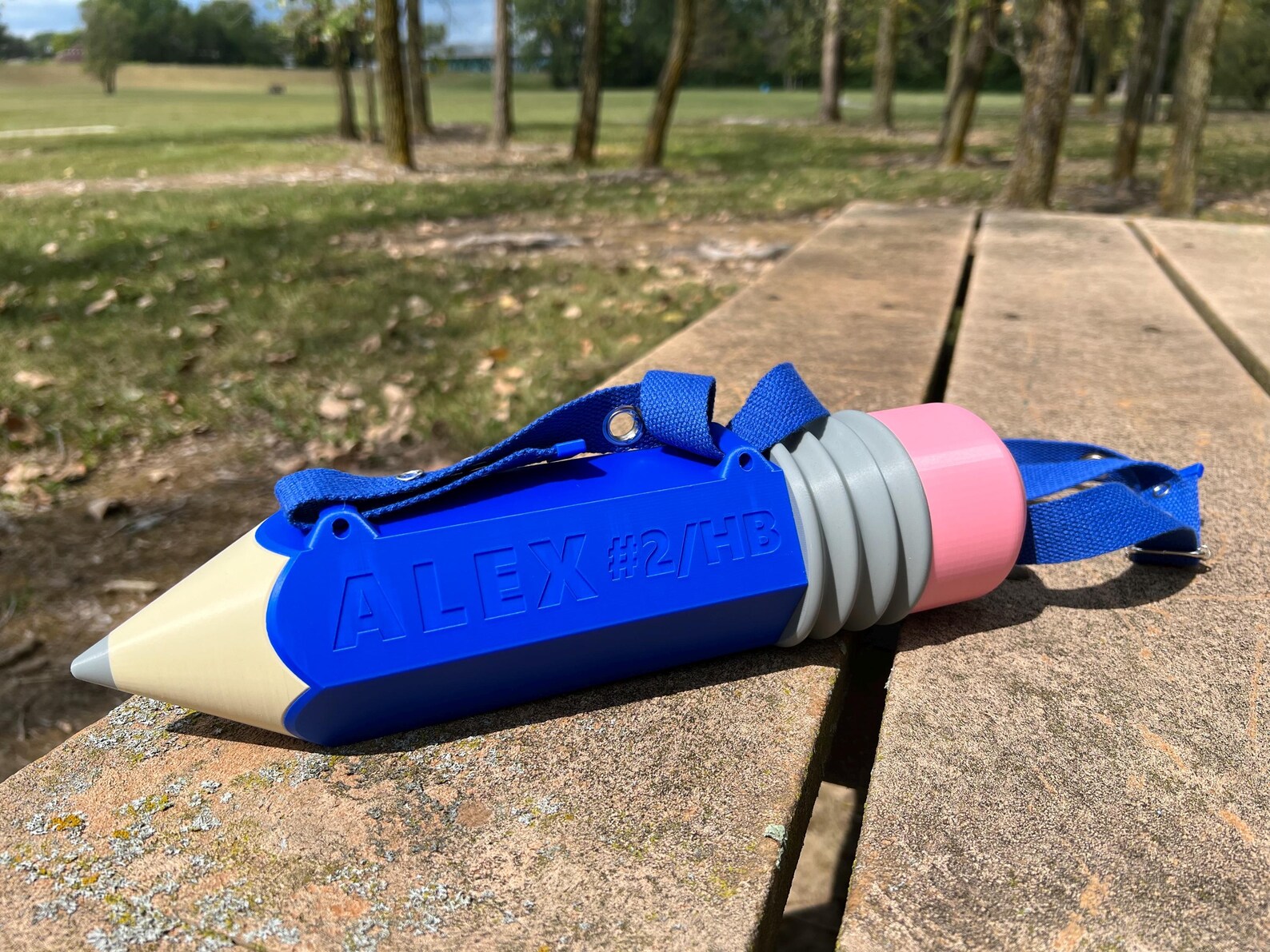 PENCIL Pencil Case With Strap! Compartments for Both Pencils and ...