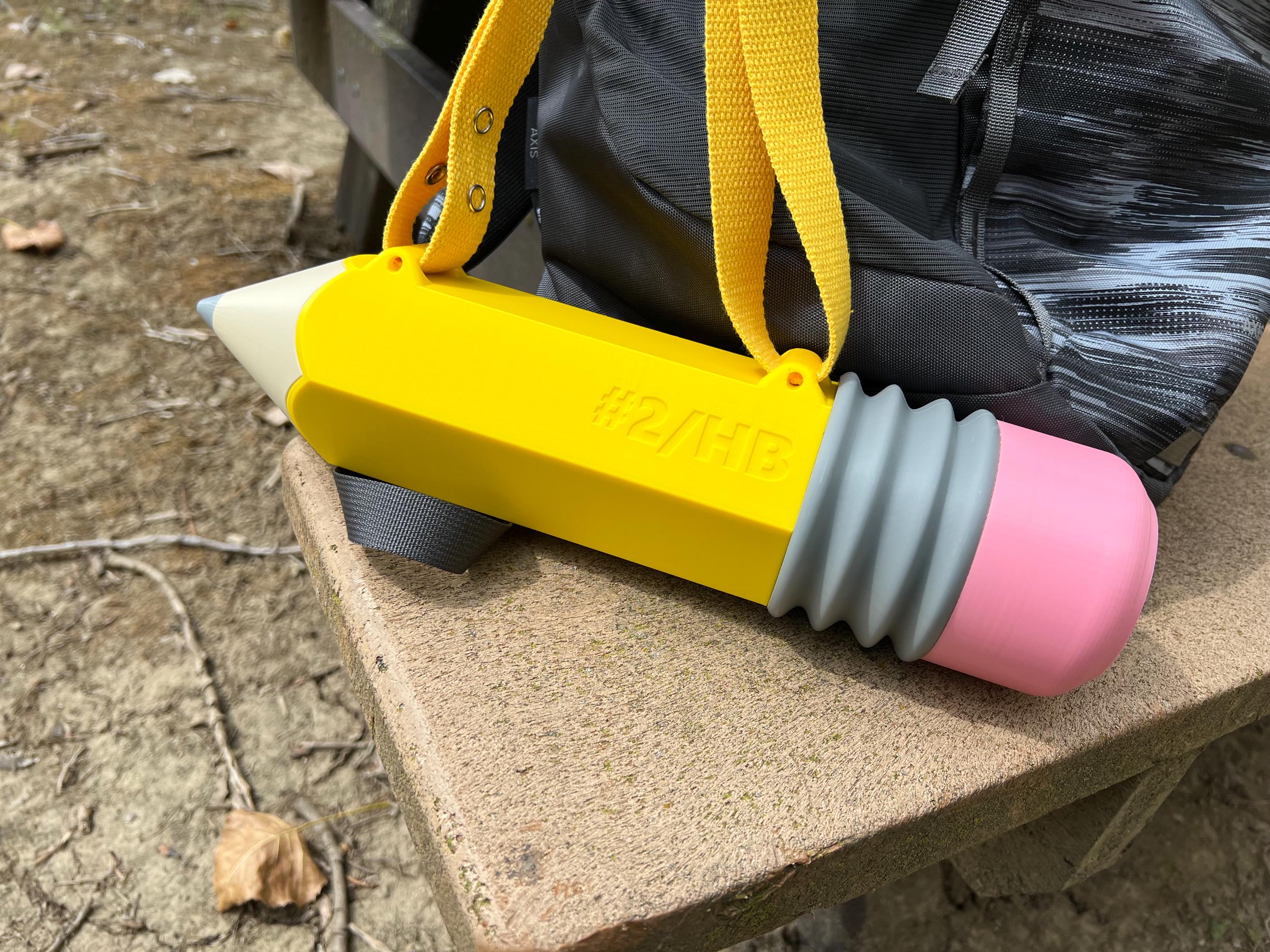 PENCIL Pencil Case With Strap! Compartments for Both Pencils and ...