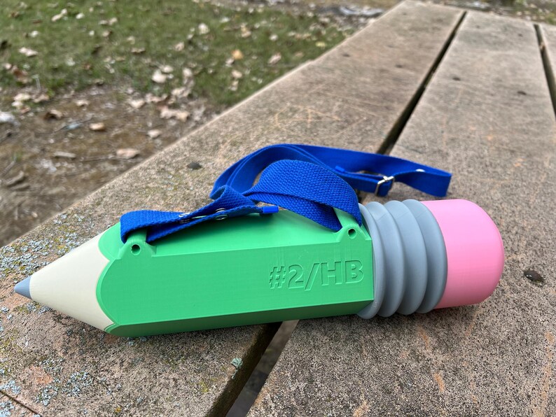 PENCIL Pencil Case With Strap! Compartments for Both Pencils and ...