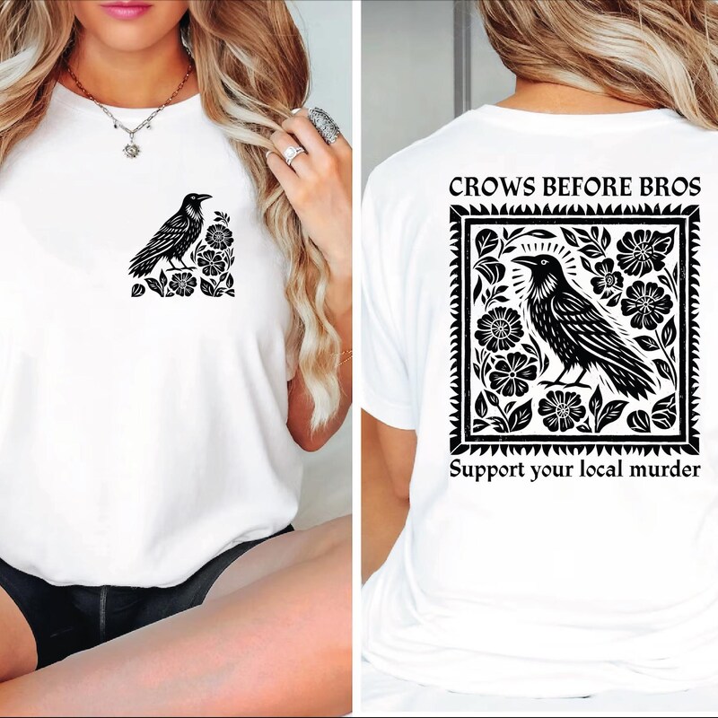 Crow Shirt - Etsy