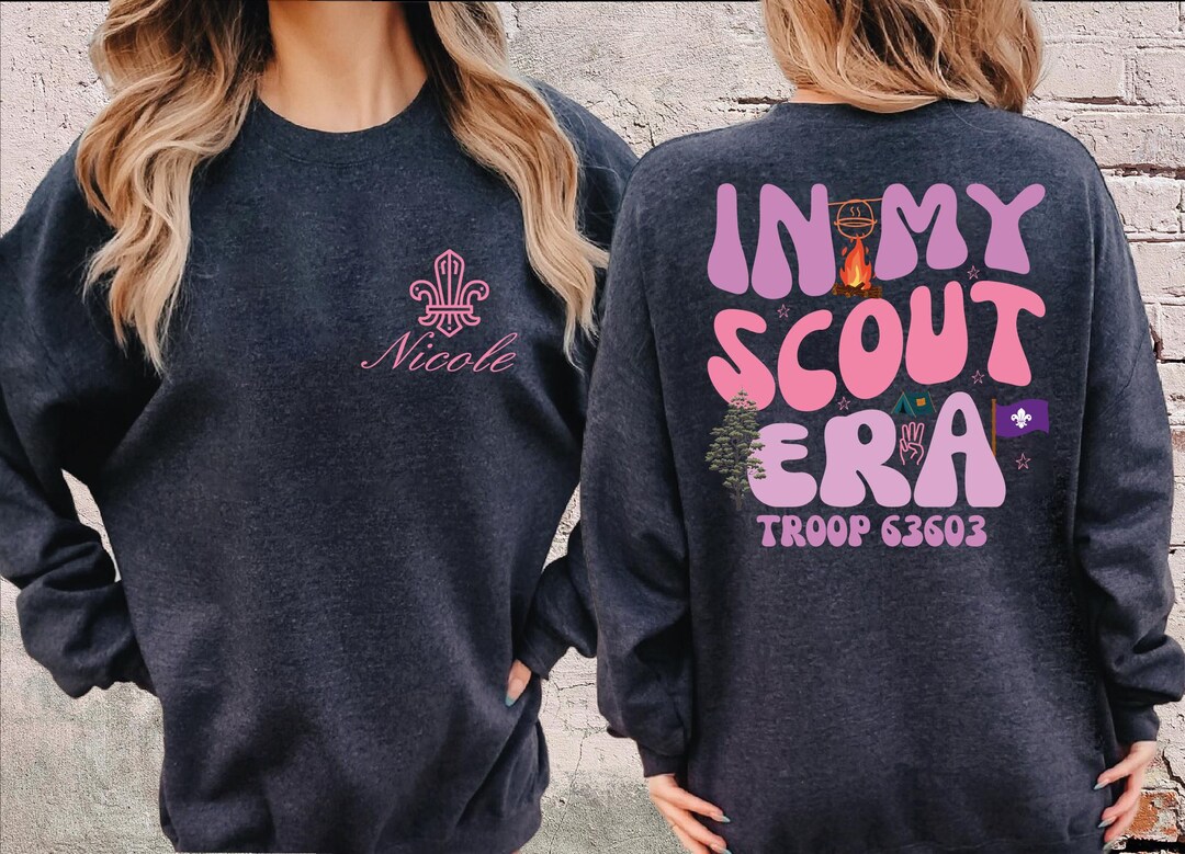 In My Scout Era Sweatshirt, Girl and Boy Scout Sweater, Matching Troop ...
