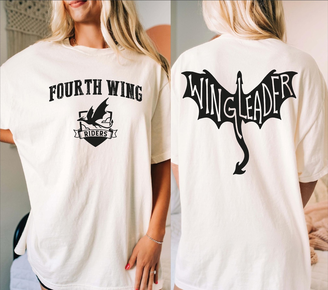 Wing Leader Fourth Wing Shirt, Comfort Colors Fourth Wing Merch, Scribe ...