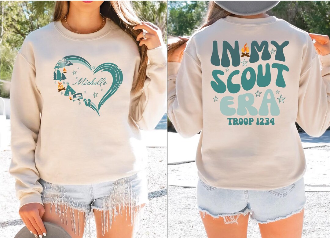 In My Scout Era Sweatshirt, Heart Scout Era Sweater, Matching Troop ...
