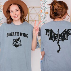 Wing Leader Fourth Wing Shirt, Comfort Colors Fourth Wing Merch, Scribe ...