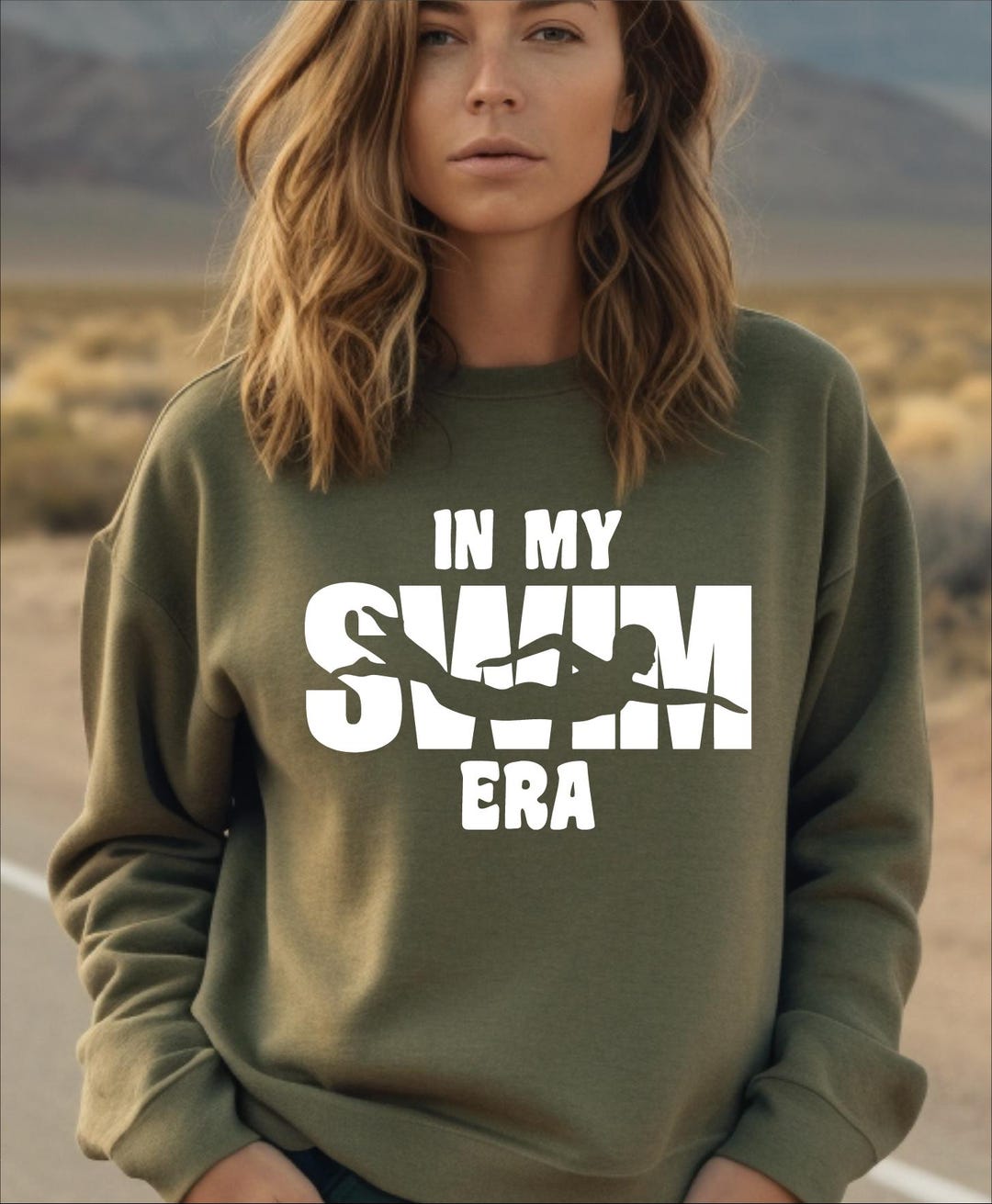 In My Swim Era Sweatshirt and Hoodie, Swim Team Sweater, Swimming Coach ...