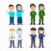 Person Animation Bundle, Jpg Png AI SVG EPS Files, Digital Artwork and ...