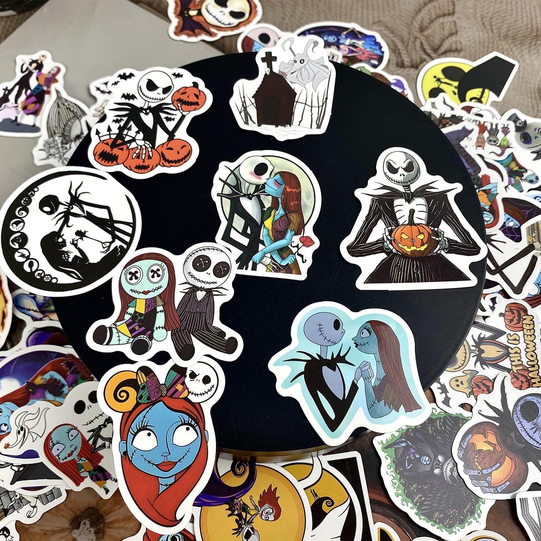 The Nightmare Before Christmas Stickers/60pcs Stickers/halloween ...