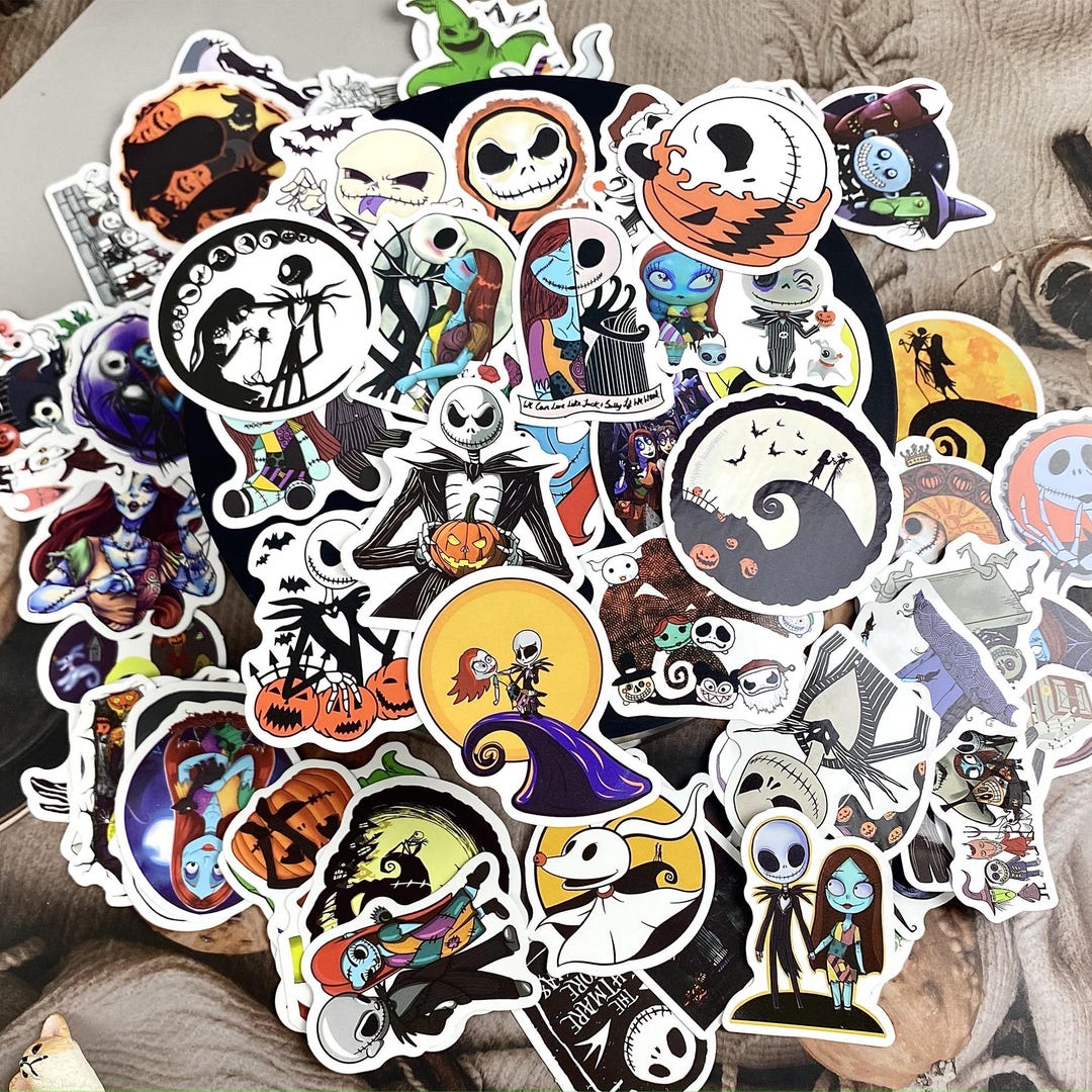 The Nightmare Before Christmas Stickers/60pcs Stickers/halloween ...