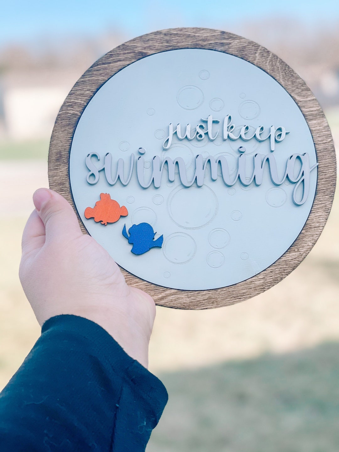 Just Keep Swimming, Finding Nemo Sign, Just Keep Swimming Decor, Nemo ...