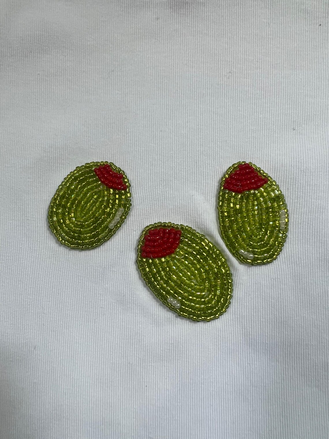 Olive Bead Embroidery Baby Tee - Etsy