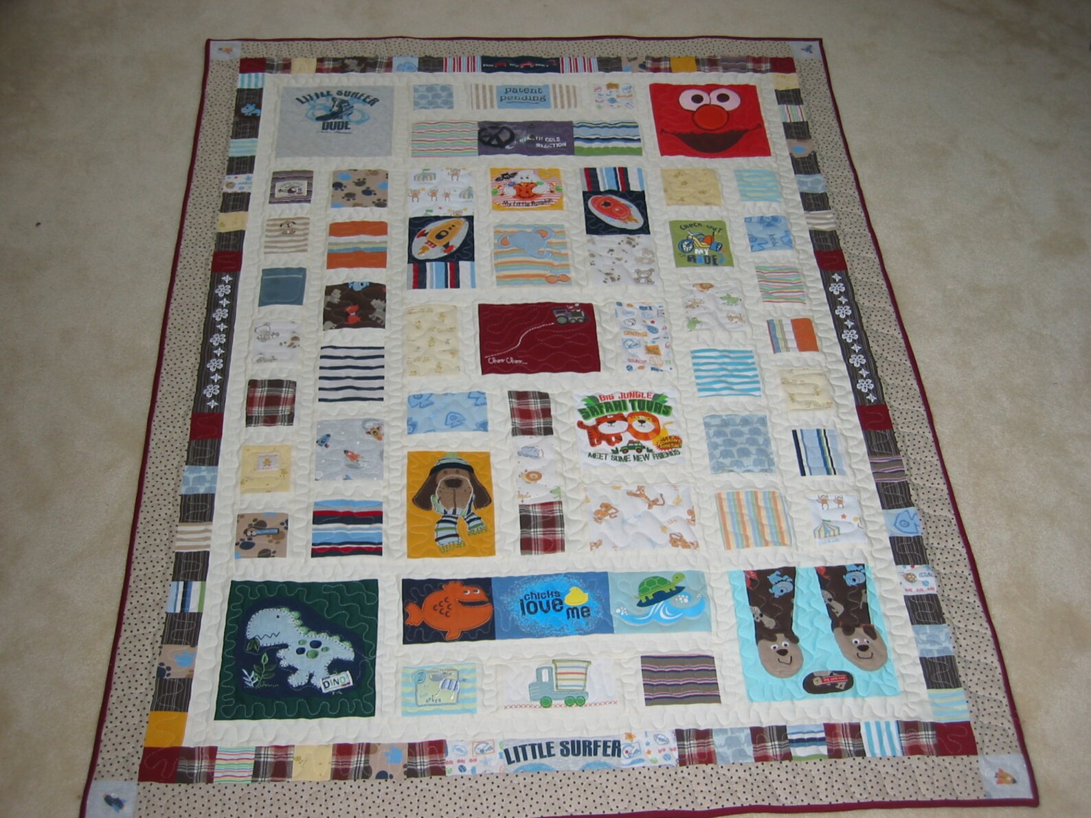Baby Clothes Memory Quilt -custom Made - Etsy