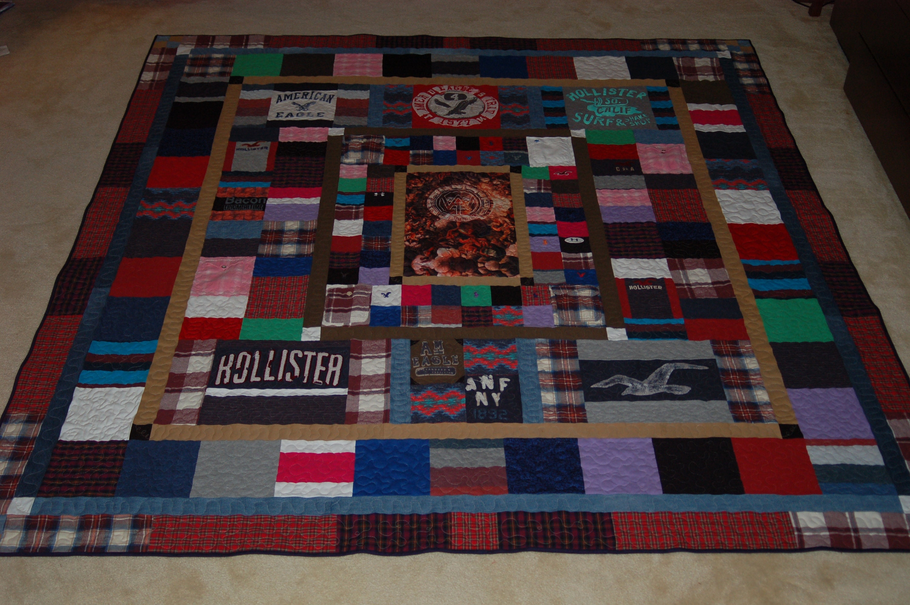 T-shirt Memory Quilt -custom Made - Etsy