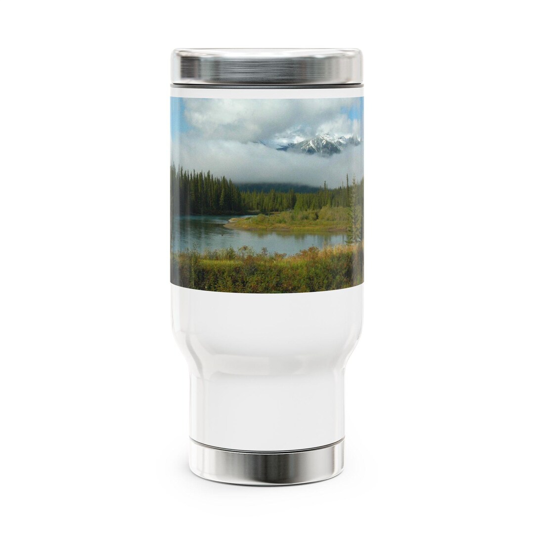 Banff National Park Stainless Steel Travel Mug With Handle - Etsy