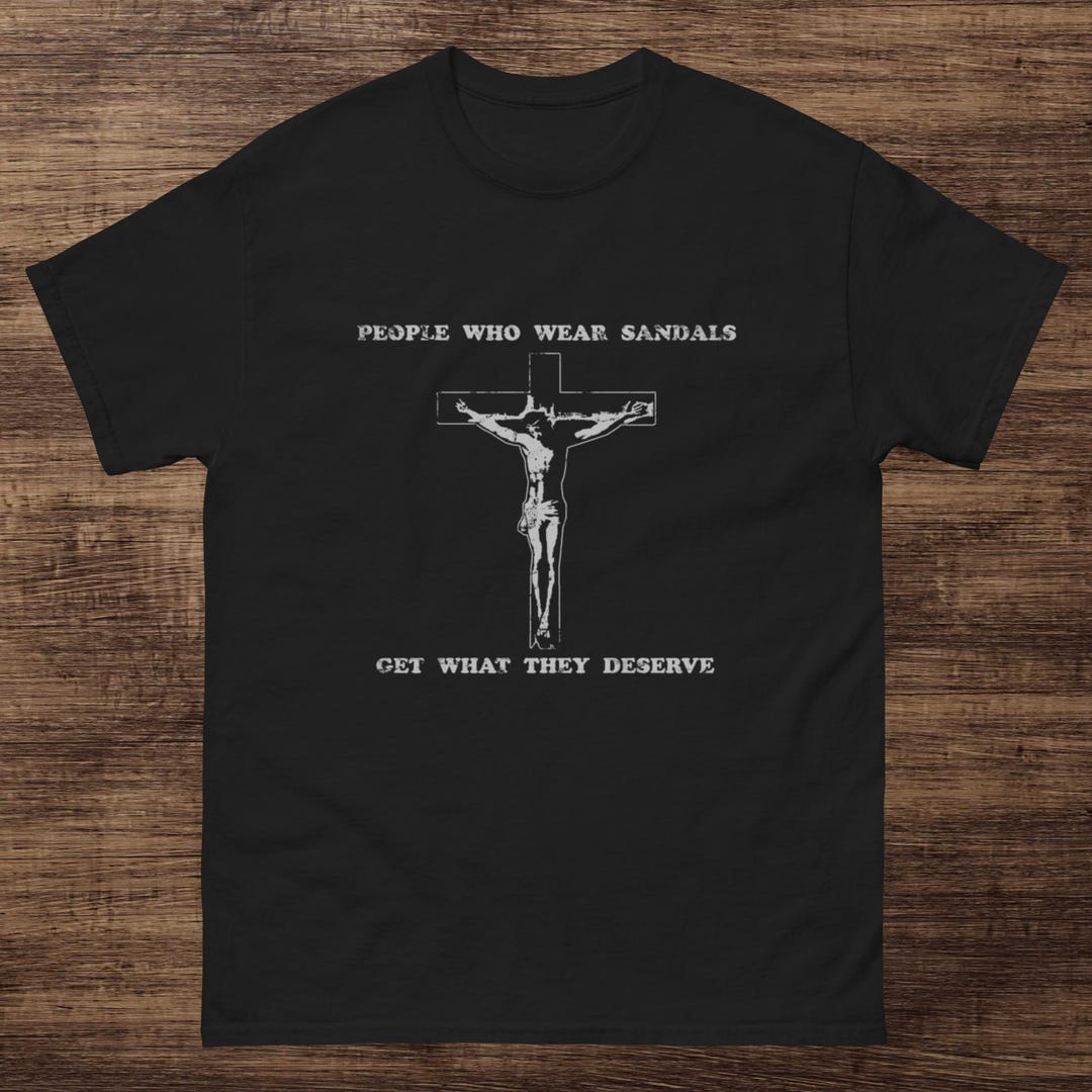 Jesus Sandal Scandal - T-shirts - Etsy