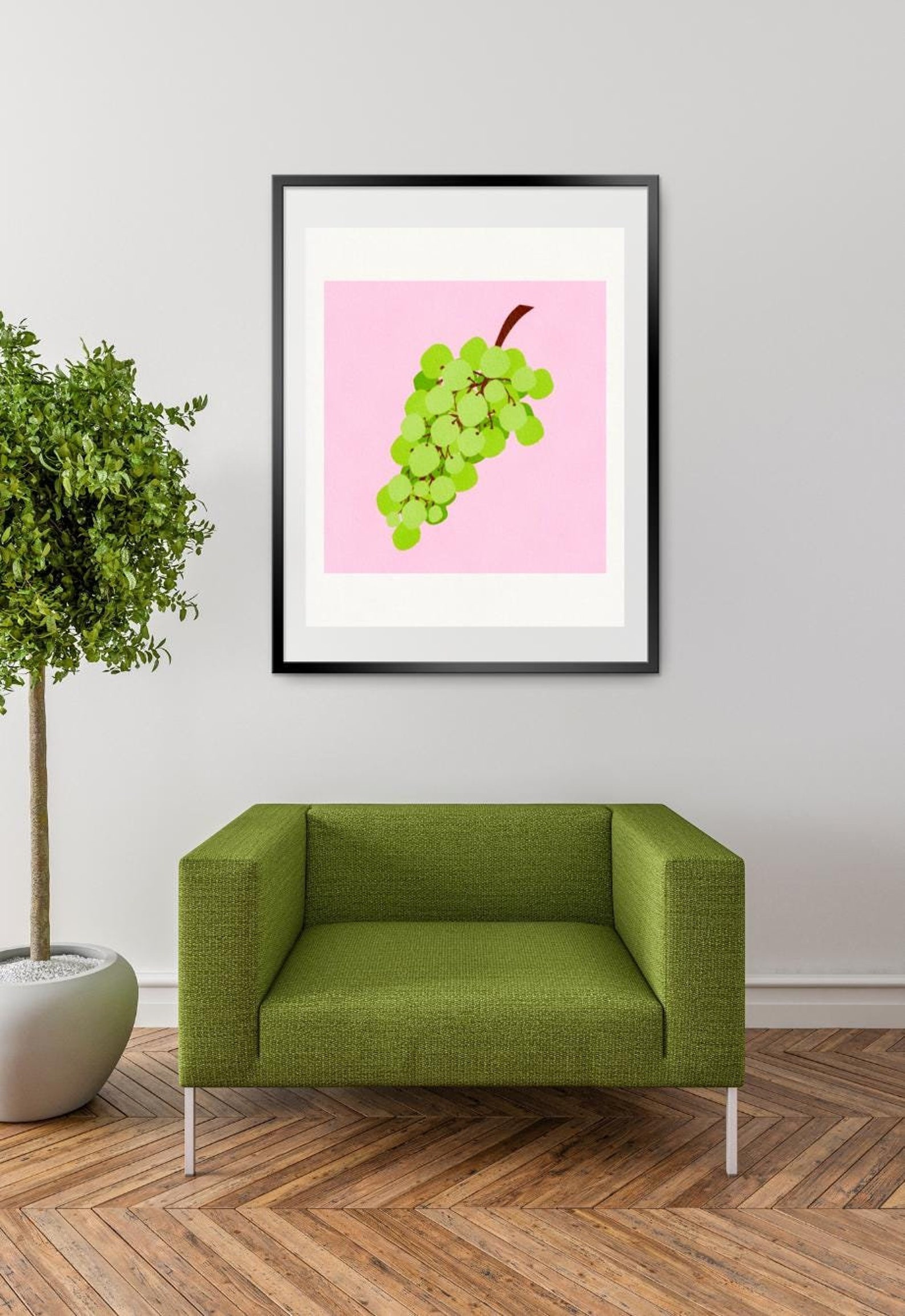 Instant Download Art "minimalist Grapes" Modern Wall Art Printable ...