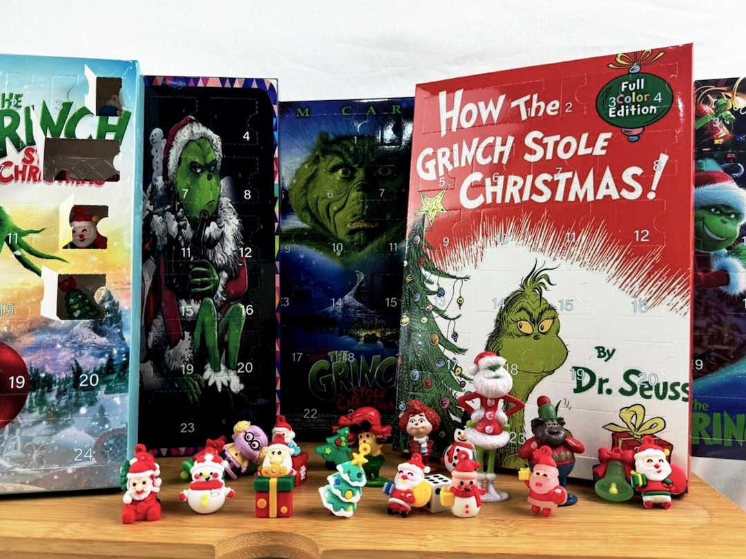 Grinch Christmas Ornament Blind Box-grinch Santa Claus Green Monster ...