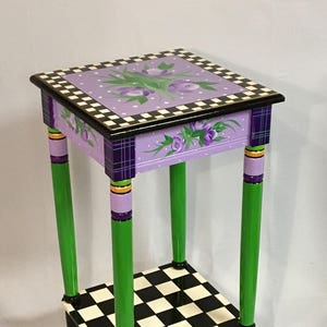 Painted Furniture, Whimsical Painted Furniture, Whimsical Painted Table ...