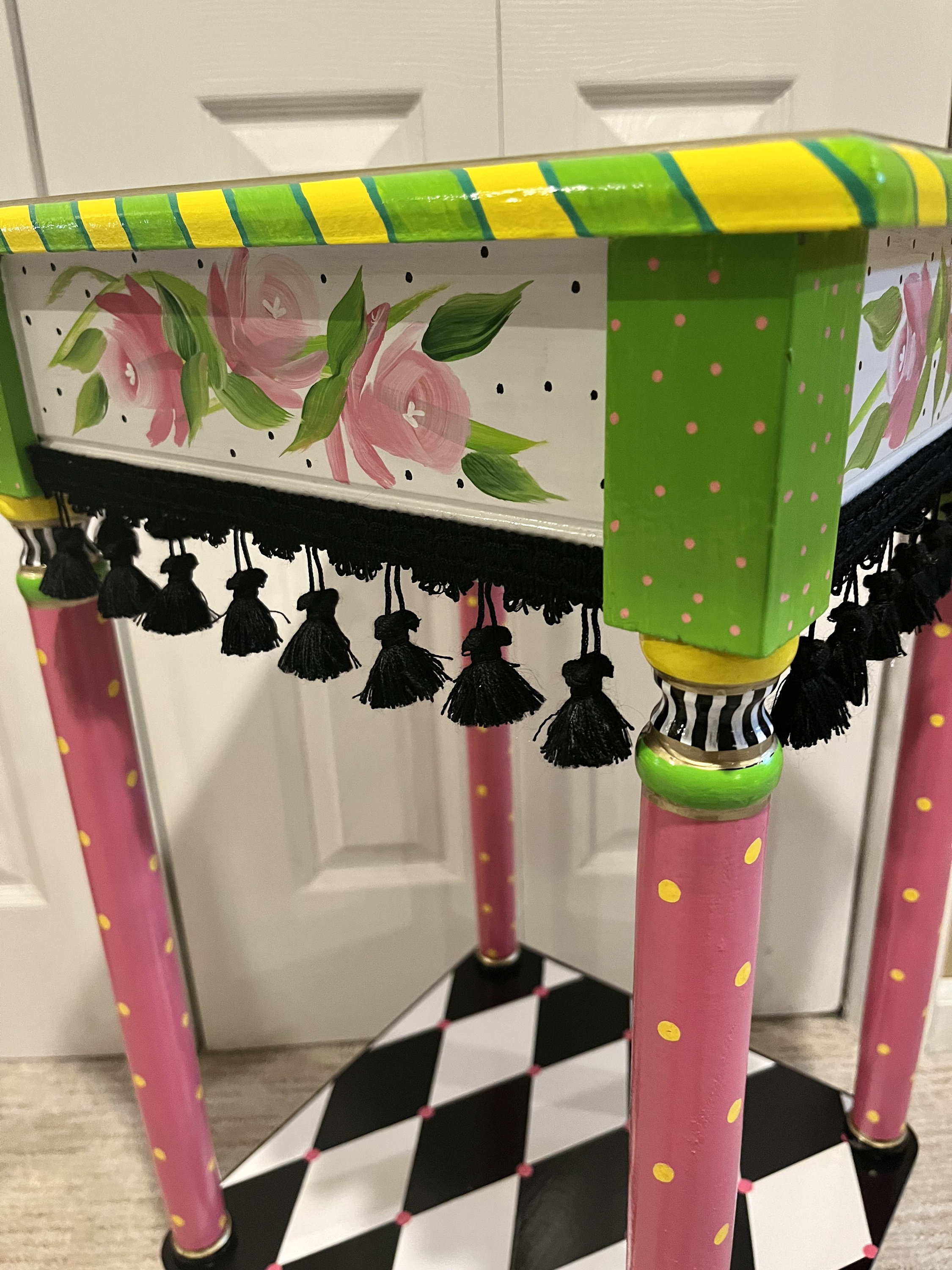 Whimsical Painted Furniture Whimsical Painted Table // - Etsy
