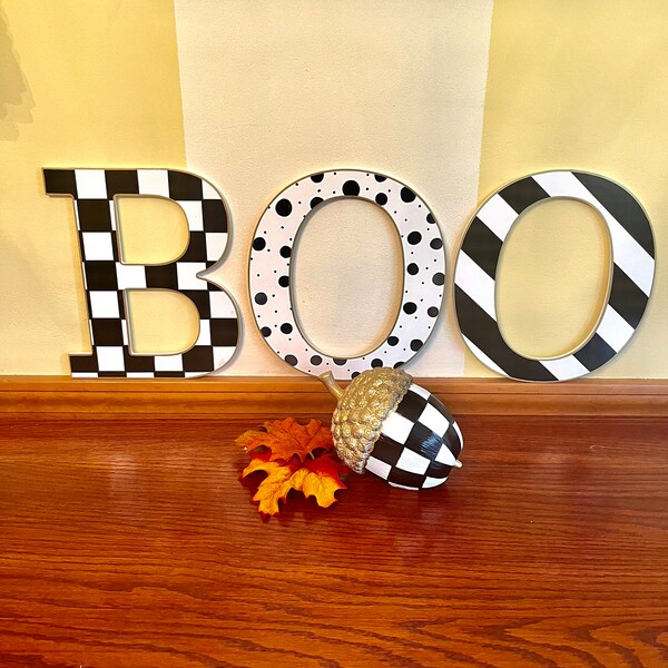 Wood Letters Boo - Etsy