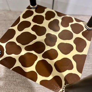 Whimsical Leopard Painted Table, Whimsical Painted Table, Painted ...