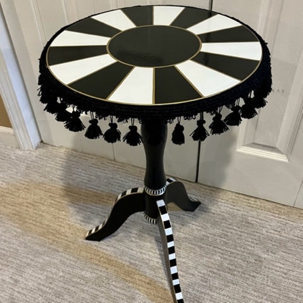 Hand Painted Table Etsy