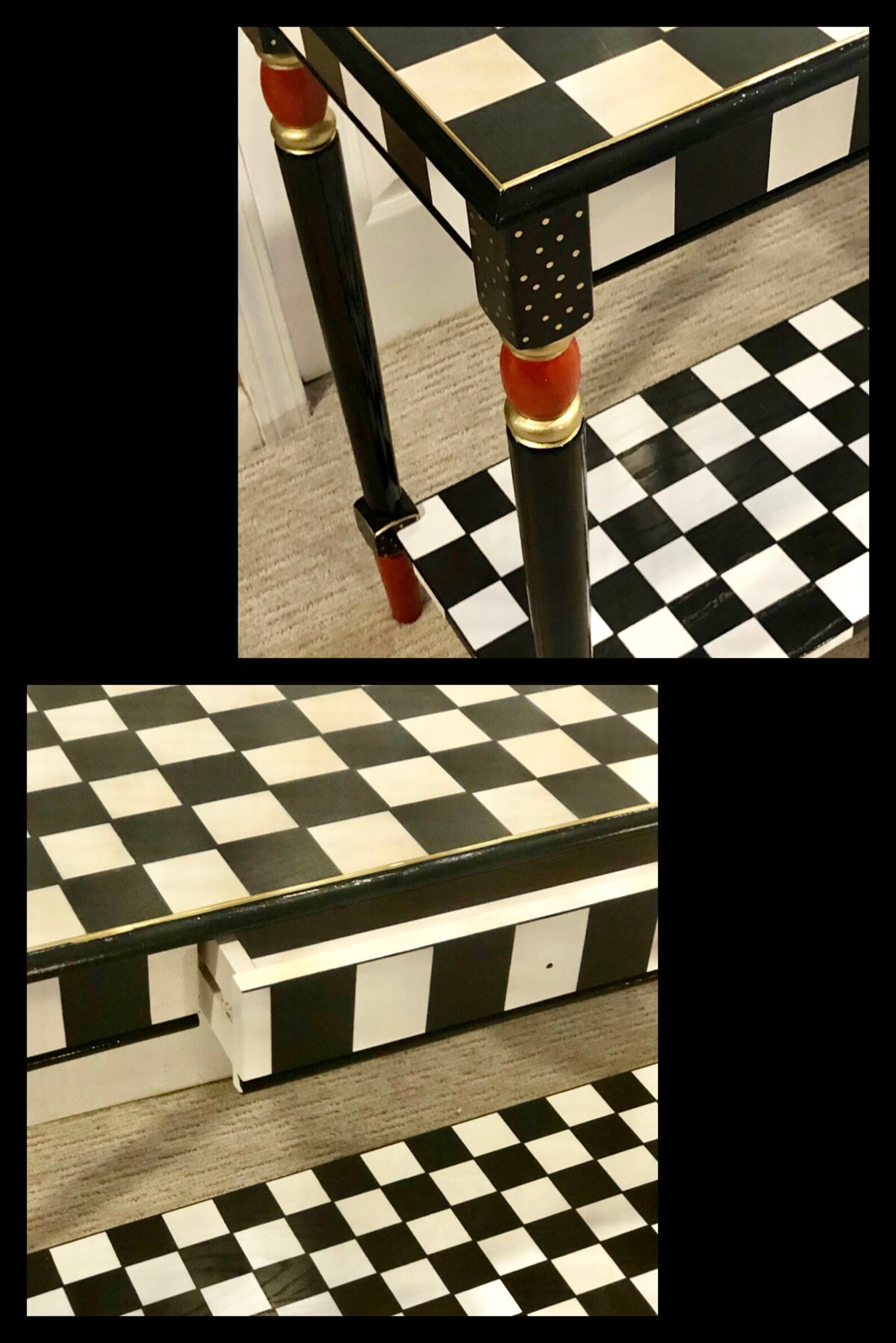 Whimsical Painted Table Whimsical Painted Furniture Hand - Etsy