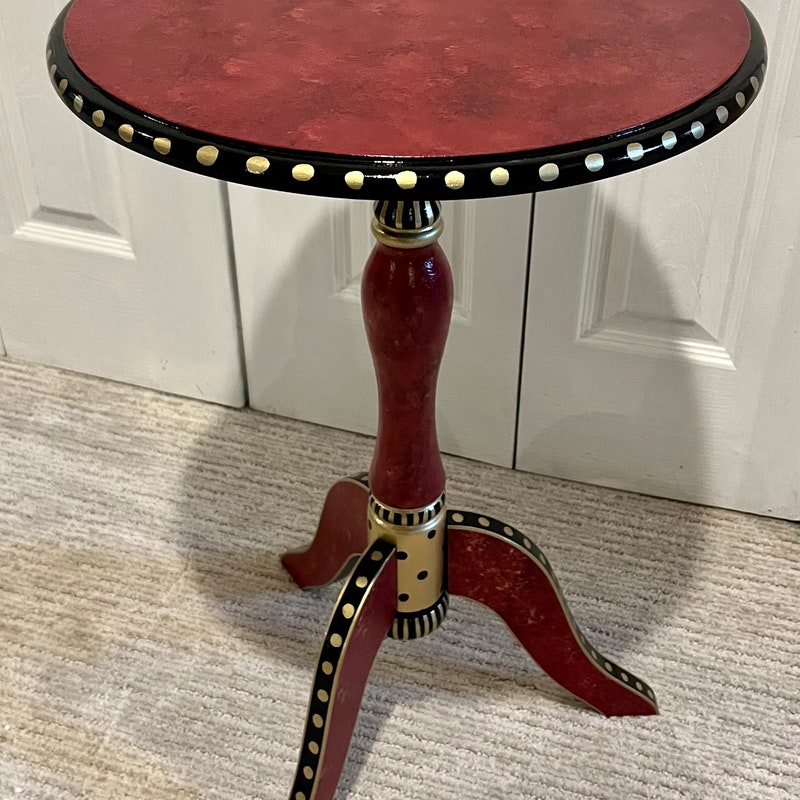 Painted Side Table - Etsy