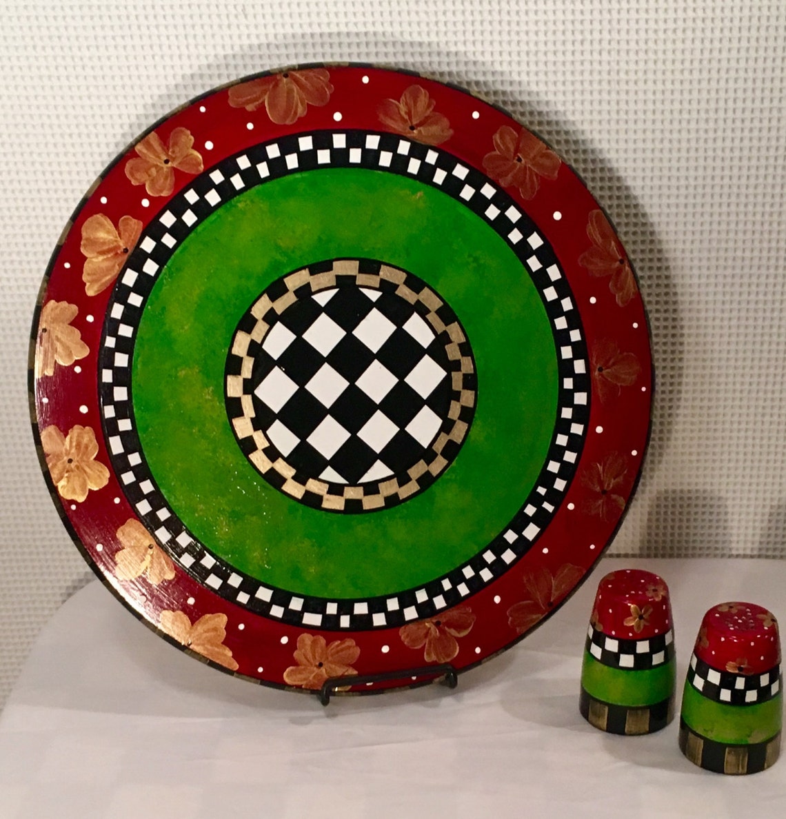 Painted Lazy Susan 15 Painted Turntable Whimsical - Etsy