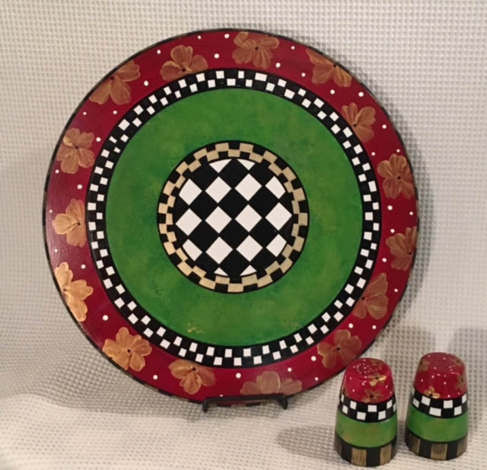 Painted Lazy Susan 15 Painted Turntable Whimsical | Etsy