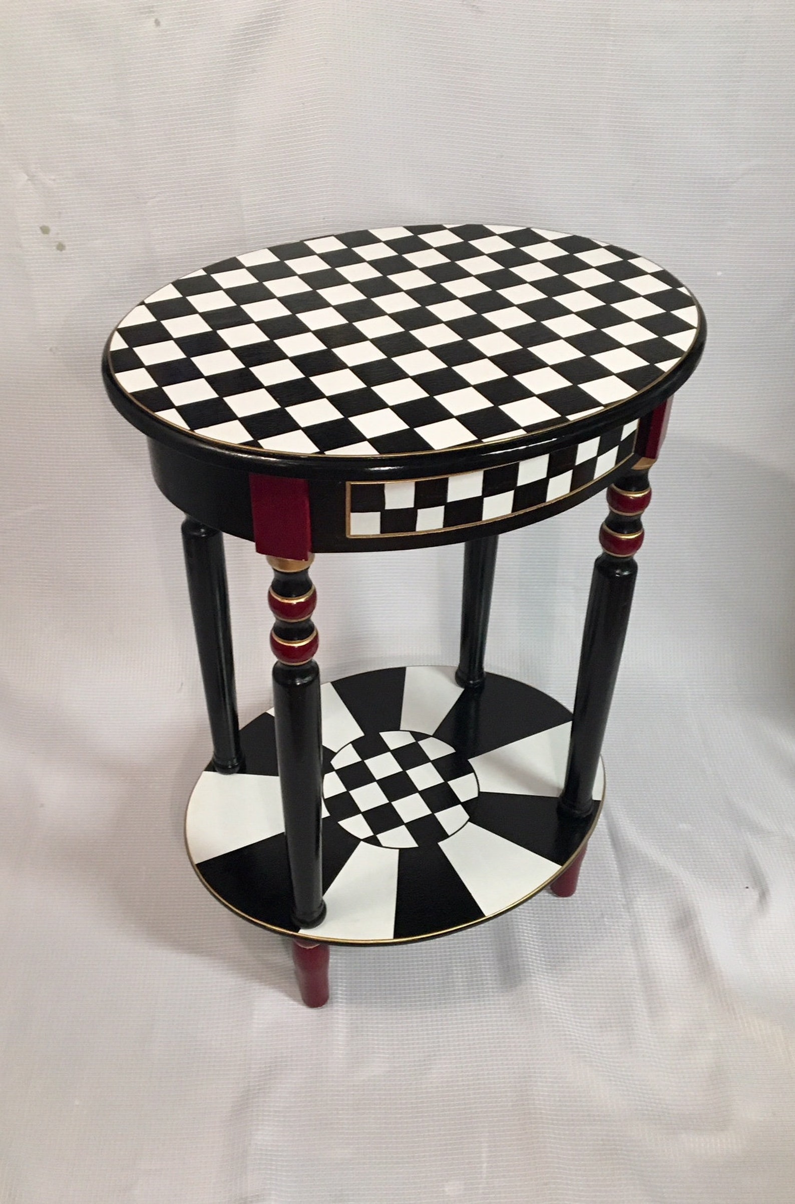 Whimsical Painted Furniture Whimsical Painted Table Alice in - Etsy