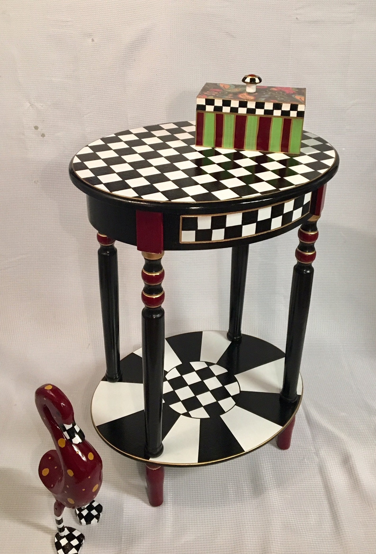 Whimsical Painted Furniture Whimsical Painted Table Alice in - Etsy