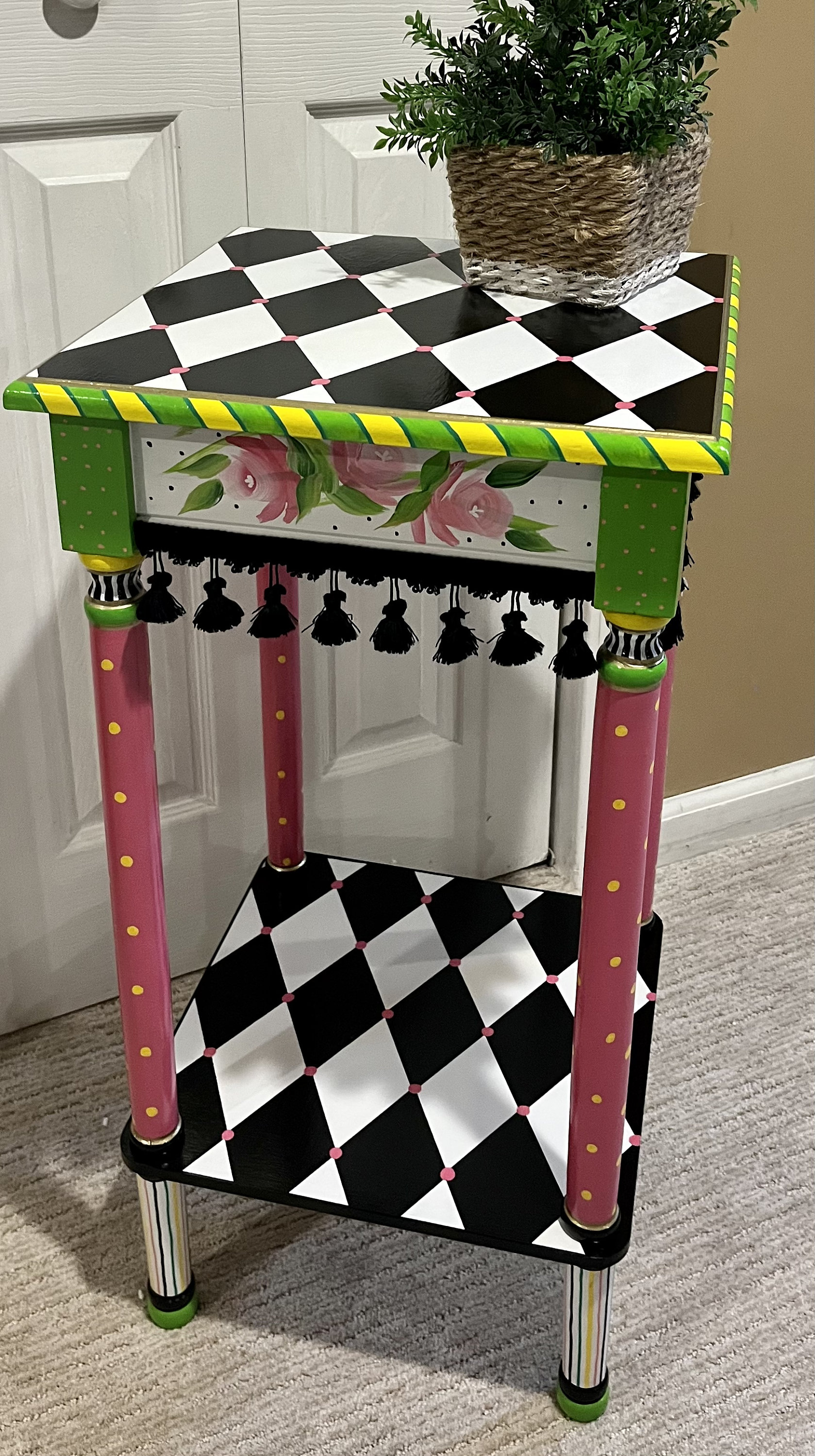 Whimsical Painted Furniture Whimsical Painted Table // - Etsy