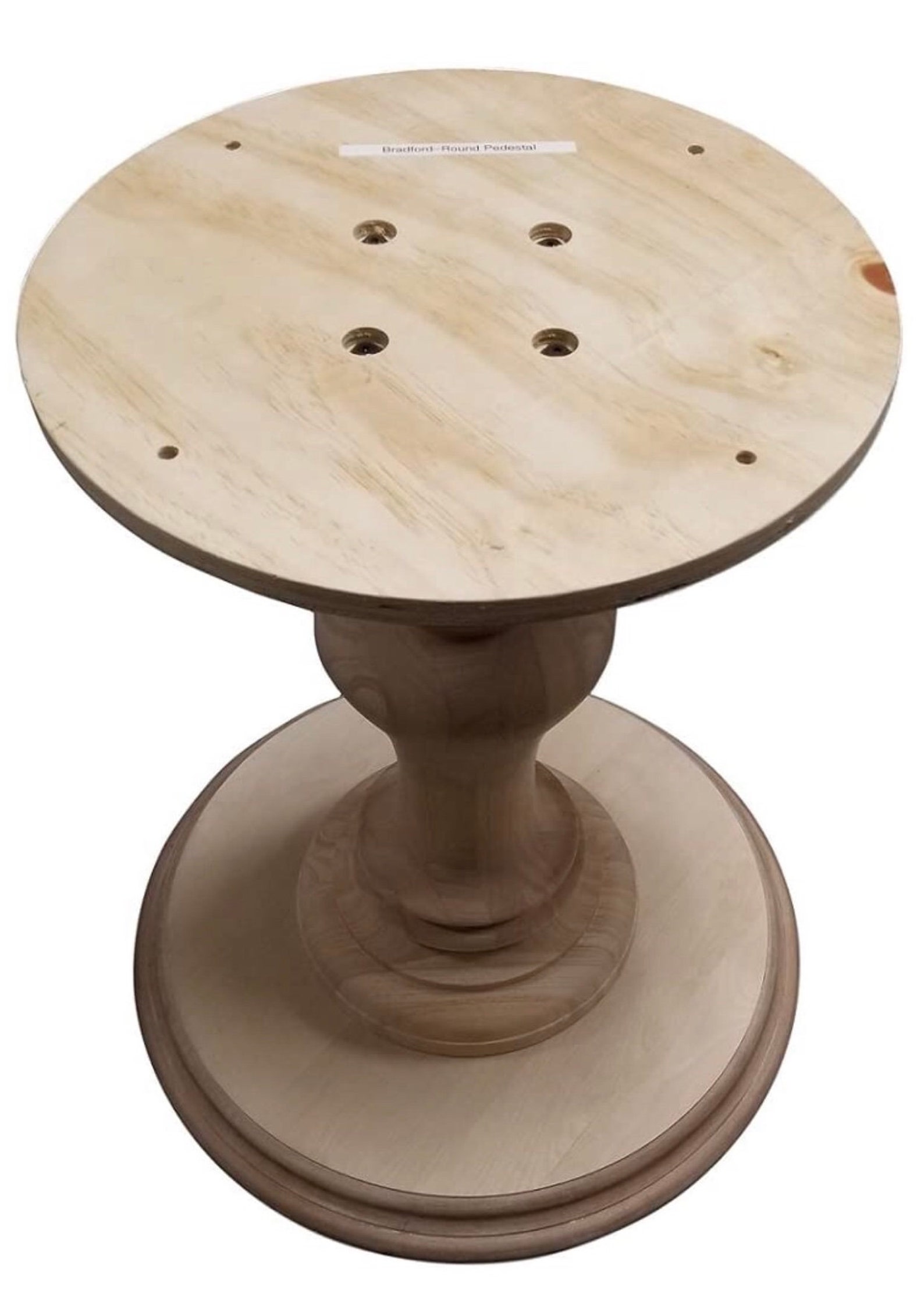 Whimsical Round Pedestal Table Base Wood Painted Table Base - Etsy