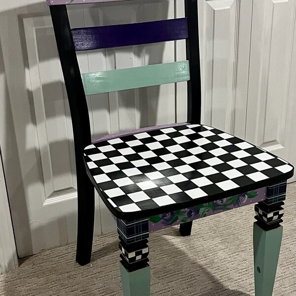 Painted Chair - Etsy