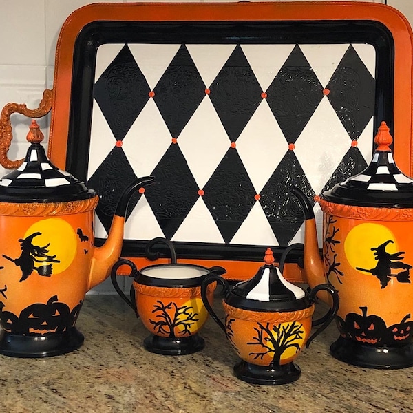 Halloween Tea Set - Etsy