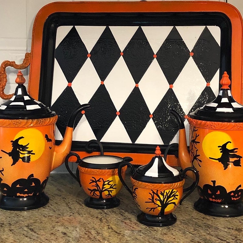 Halloween Tea Set - Etsy