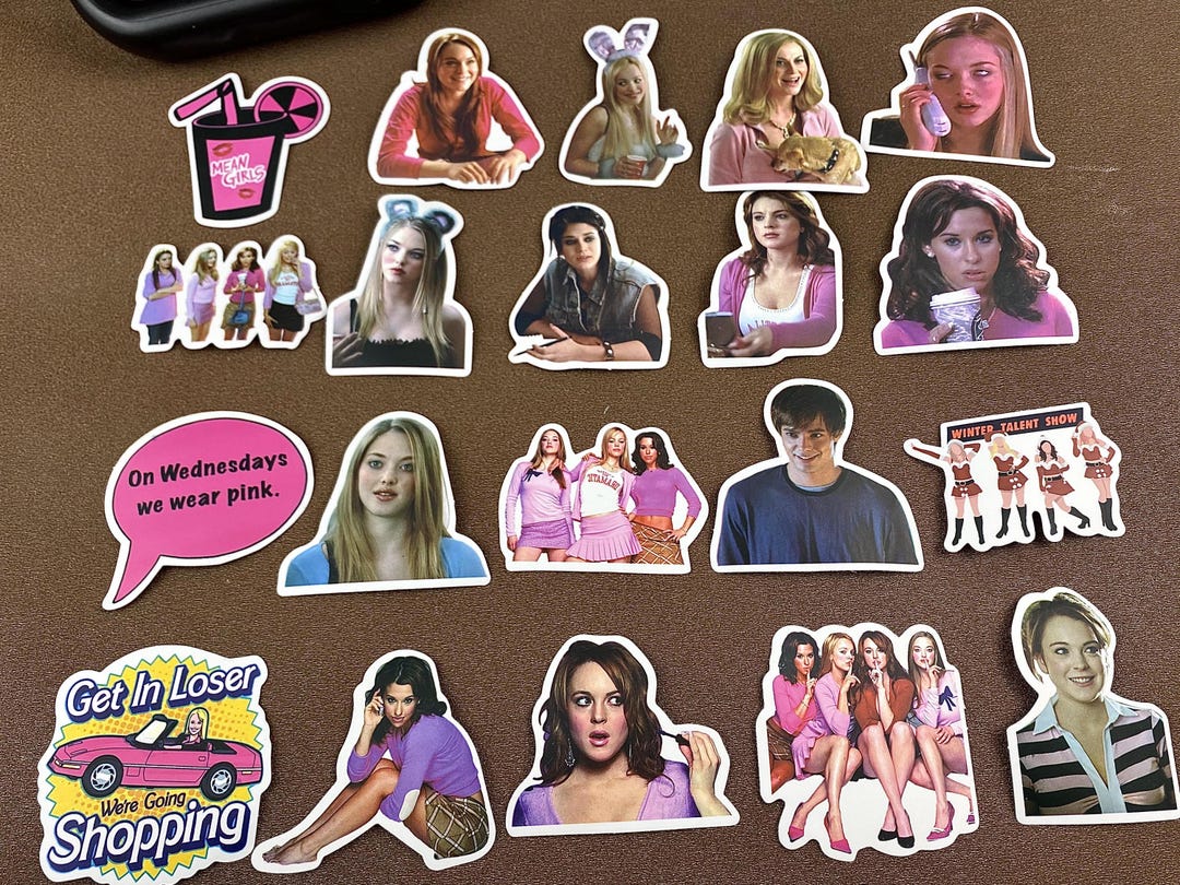 Mean Girls Stickers/mean Girls Sticker Pack/y2k Girls Stickers/laptop ...