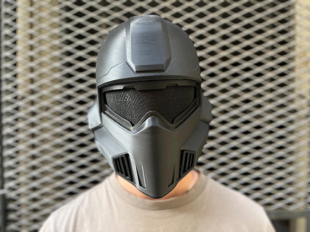 Helldivers Game Character Raw Print Mask, 3D Printed Helldivers Helmet ...