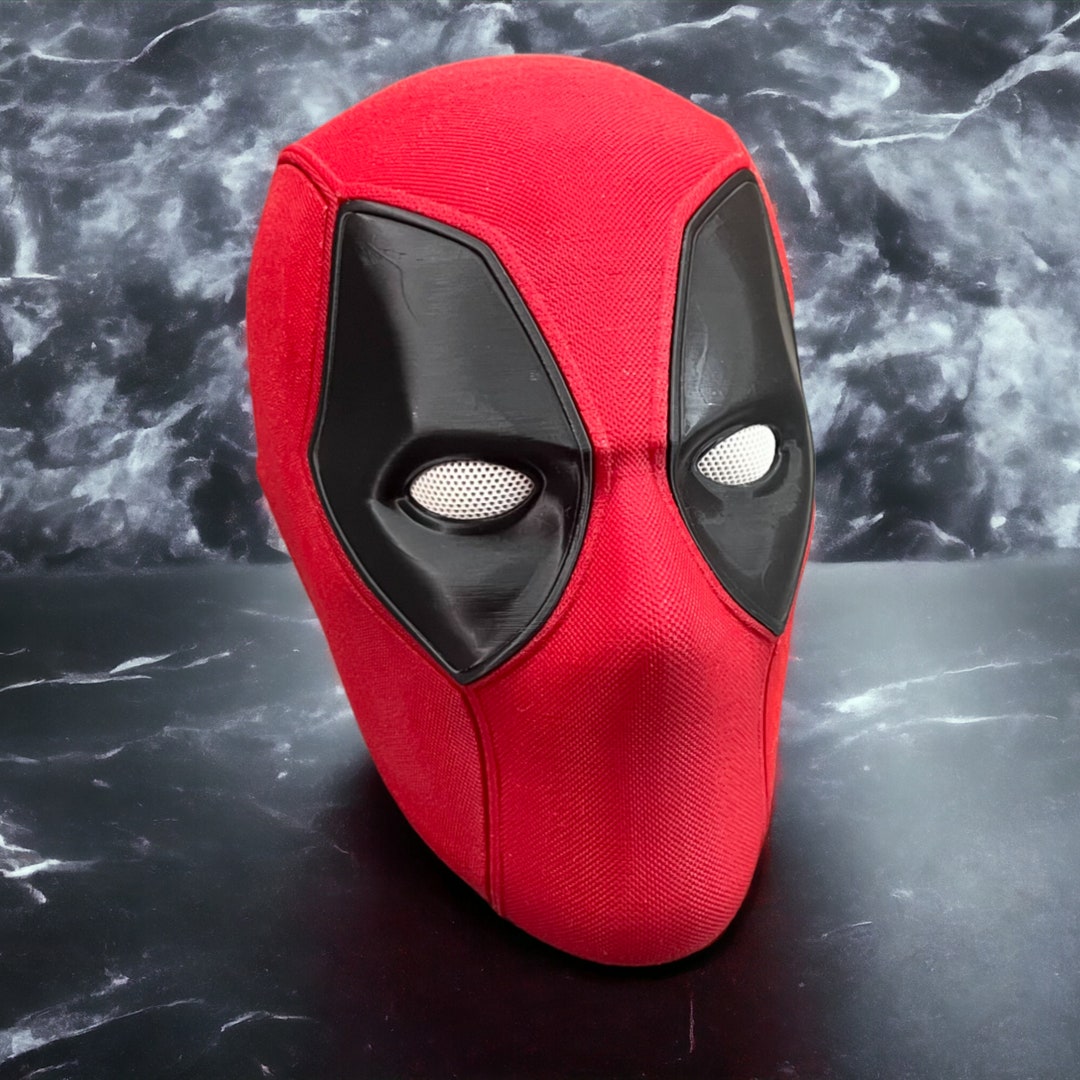 3D Printed Deadpool Mask STL, Deadpool Mask STL With Magnetic ...