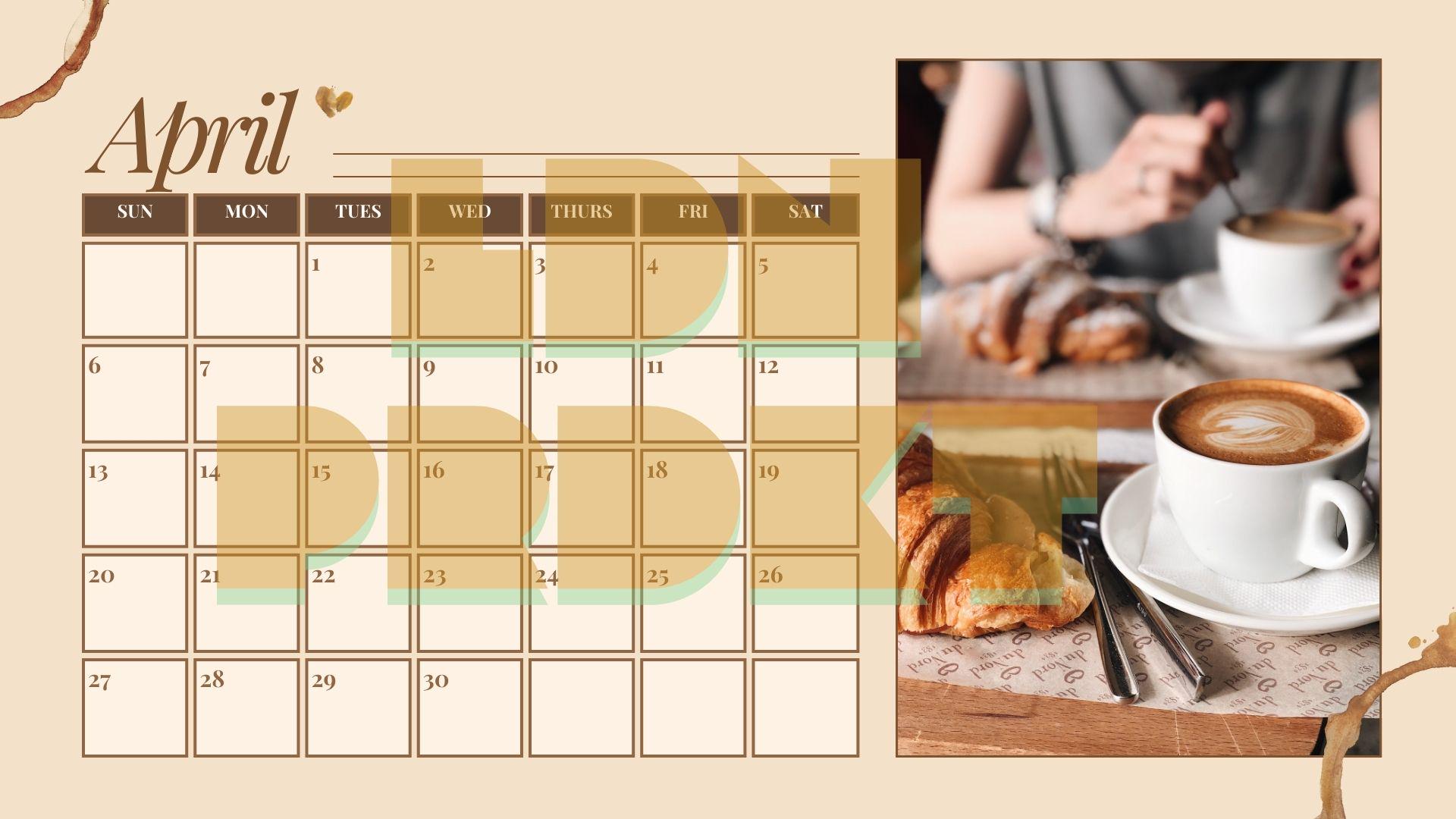 2025 Calm and Relaxing Aesthetic Calendar Brown & Beige Minimalist ...