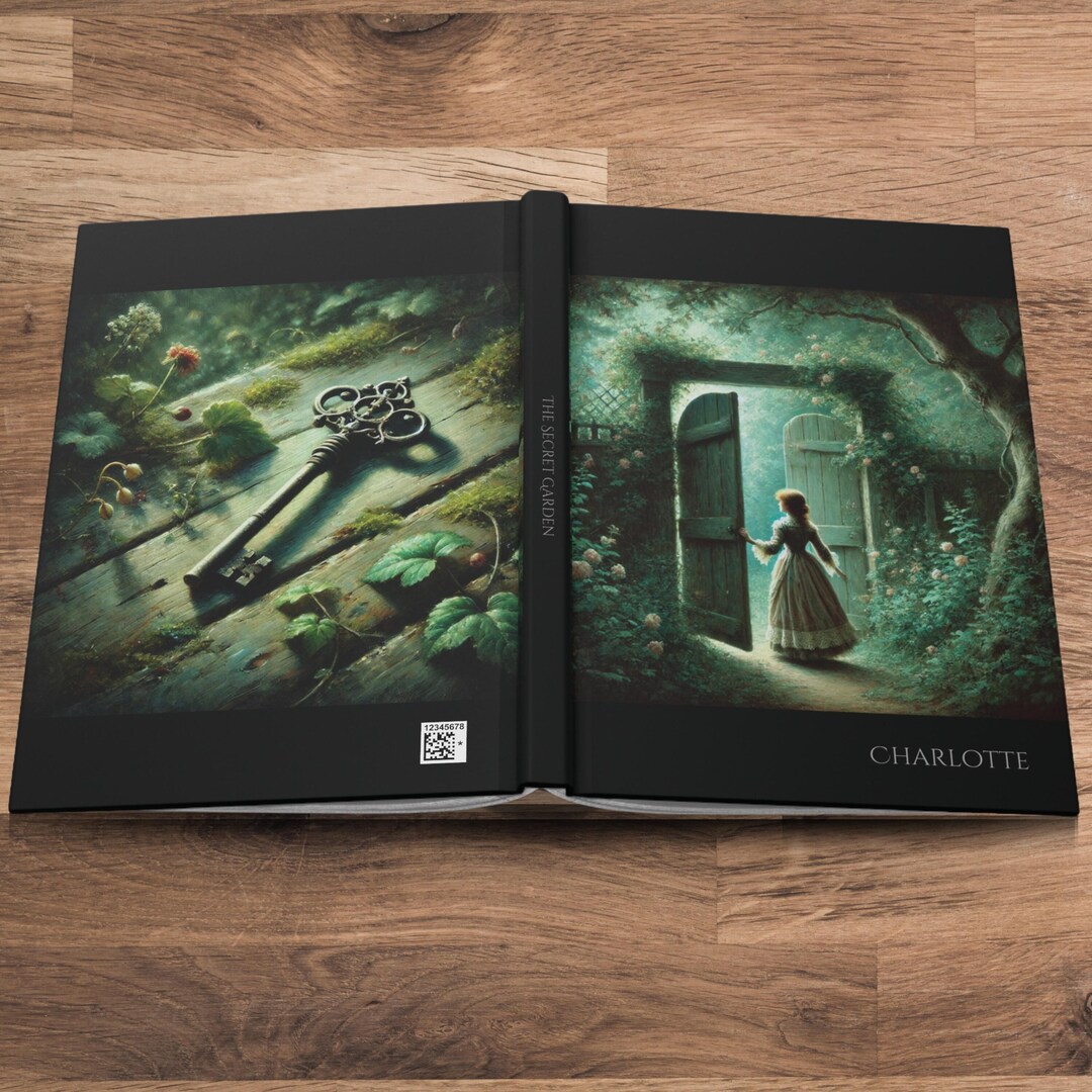Personalized THE SECRET GARDEN Journal | Original Oil Paint Style Art ...