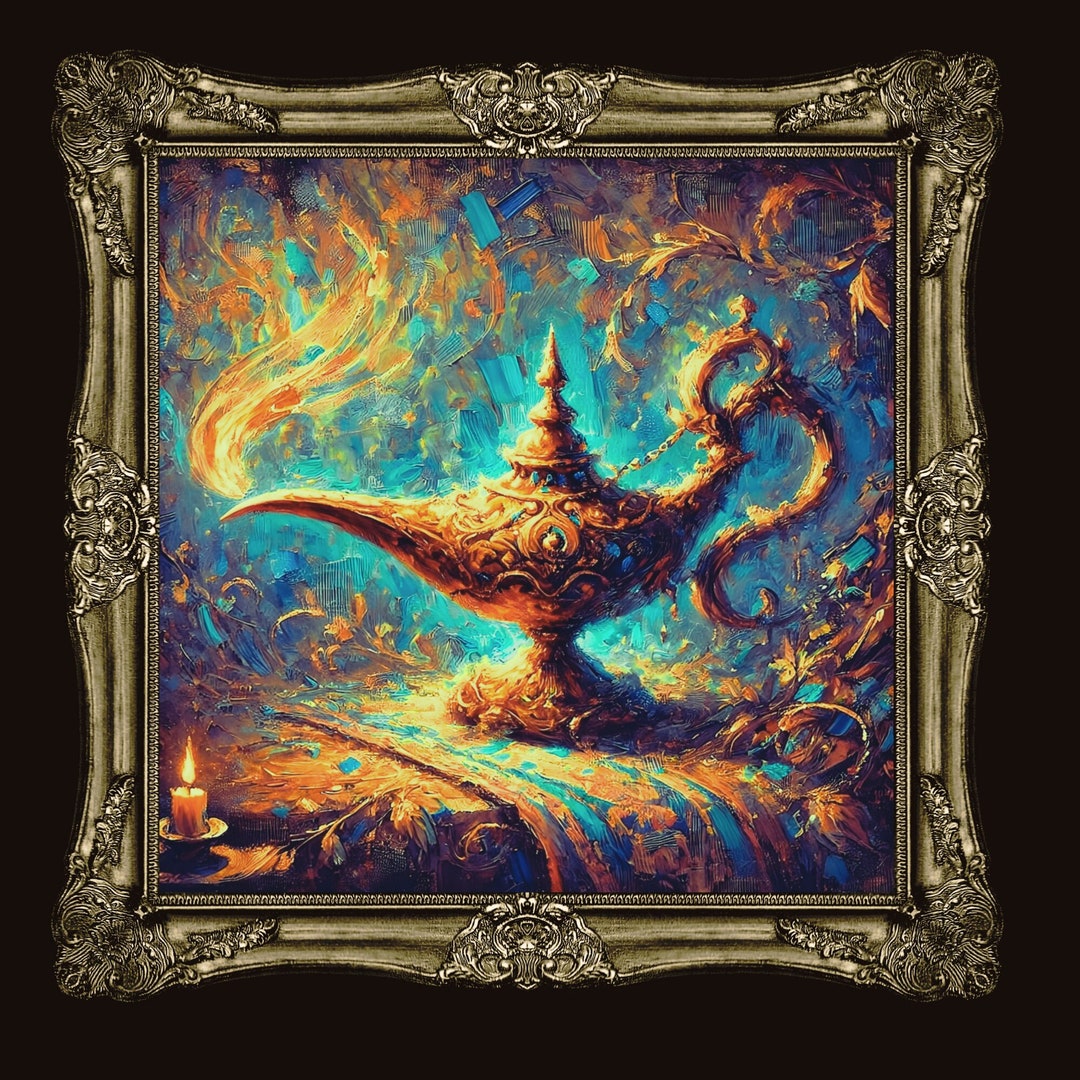 Art Print ALADDIN Matte Square Poster Original Artwork Unique Fairy ...