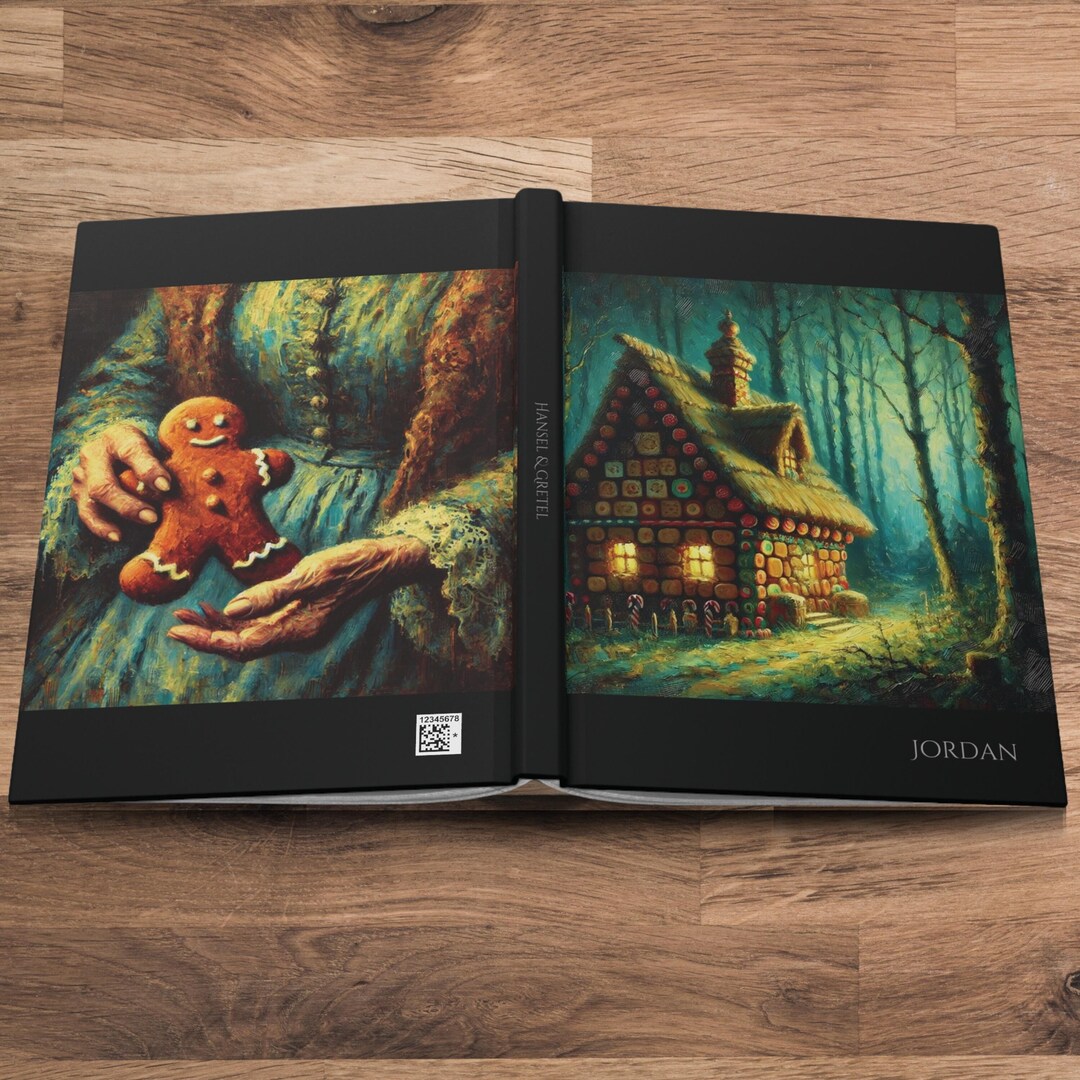 Personalized HANSEL & GRETEL Journal | Original Oil Paint Style Art ...
